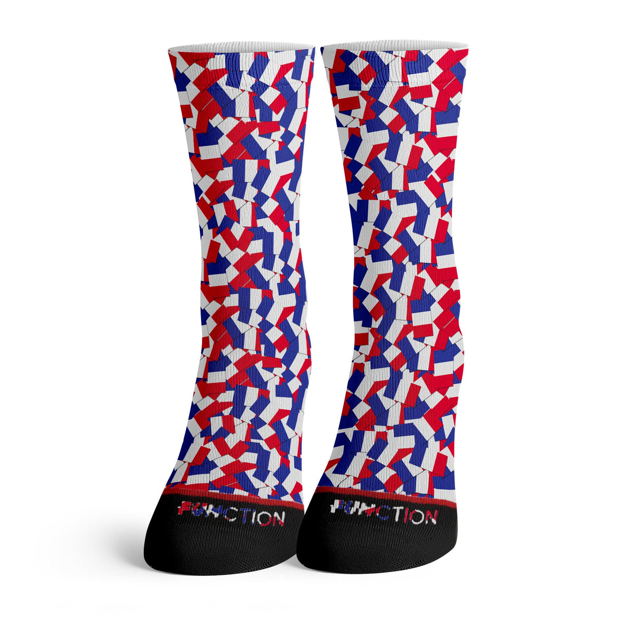 Function - French Flag Repeating Pattern Fashion Sock – Function Socks