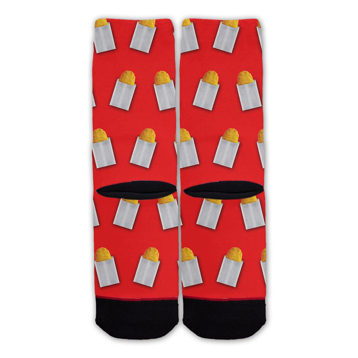 Hash Brown Pattern Fast Food Potato Breakfast Fashion Socks – Function ...