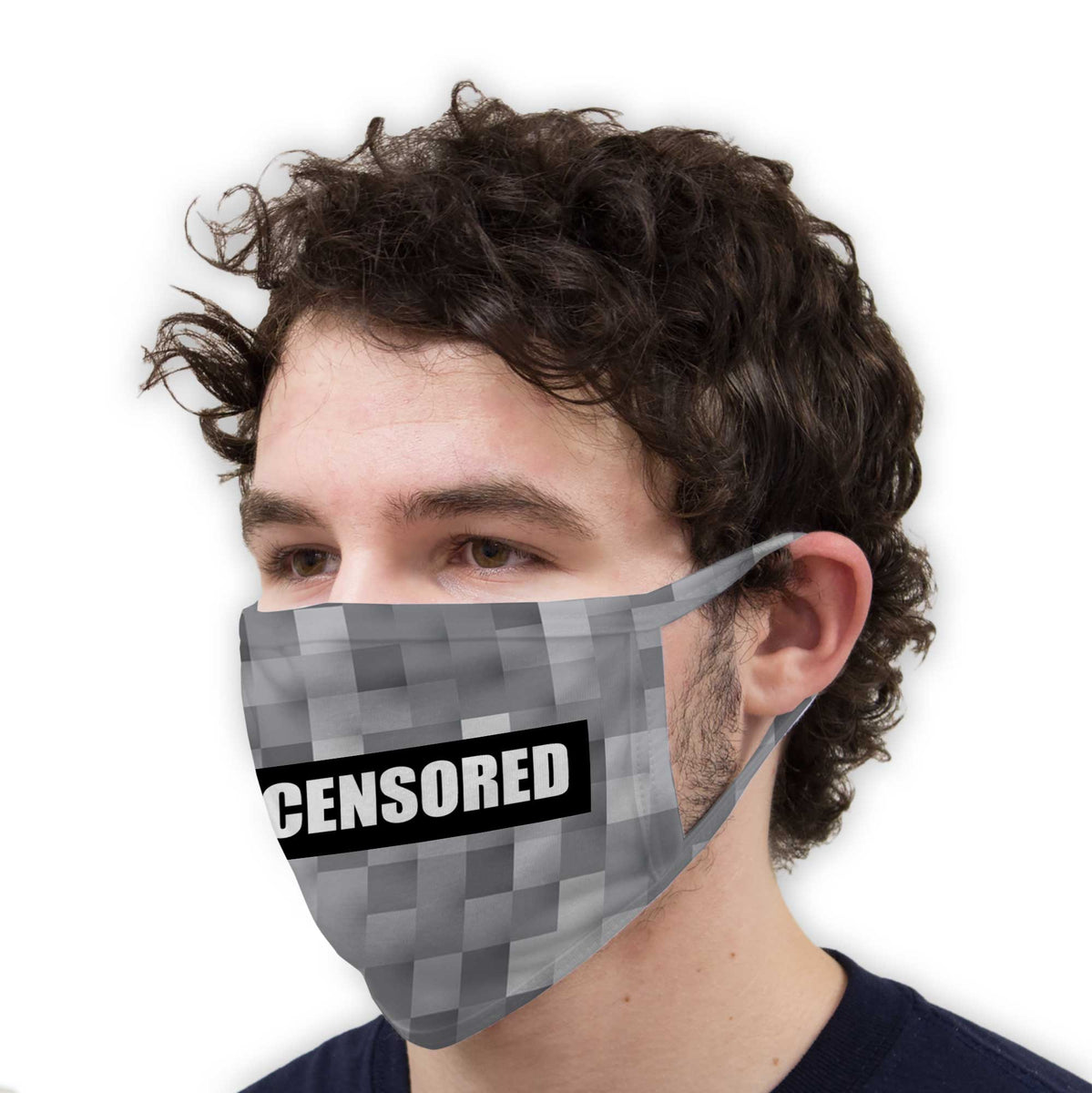 Function - Pixelated Censor Bar Face Mask Censored Beep Swear ...