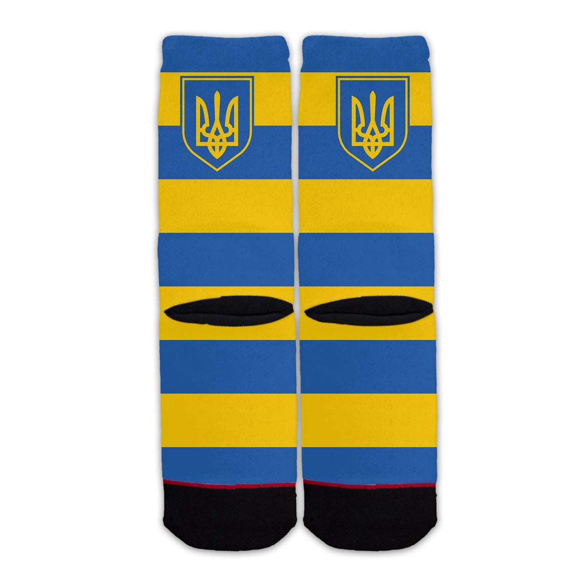 Function - Ukraine Flag With Coat Of Arms Mens Fashion Socks Striped ...