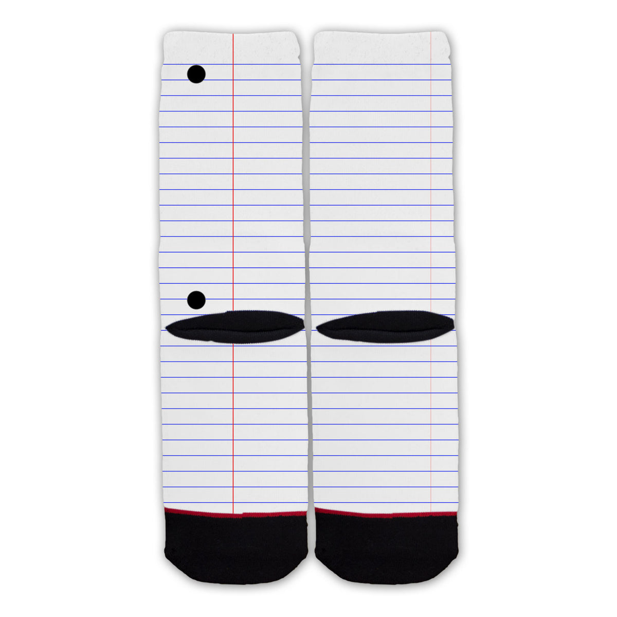 Function - White Lined Paper Fashion Socks – Function Socks