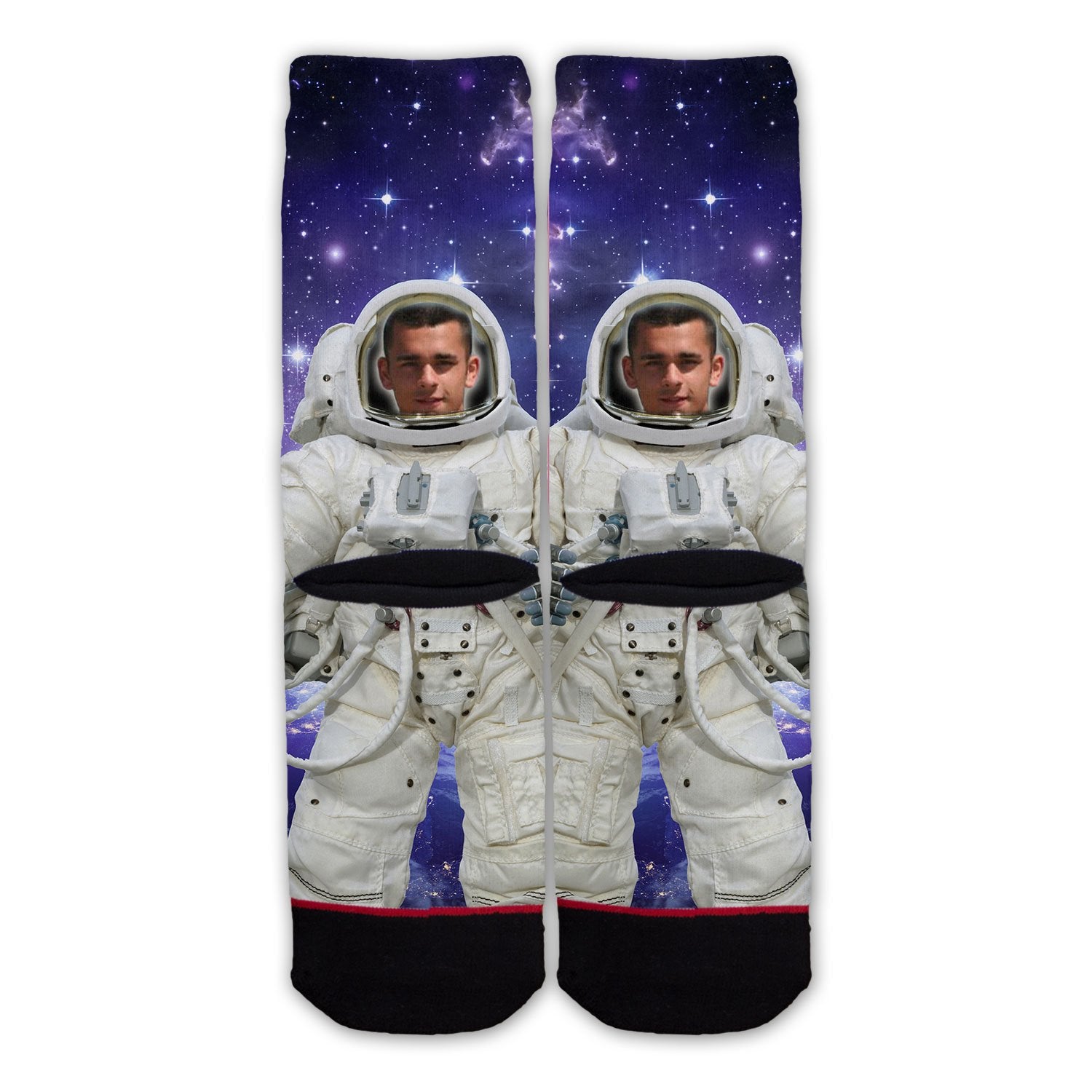 Custom Astronaut In Space Fashion Sock – Function Socks