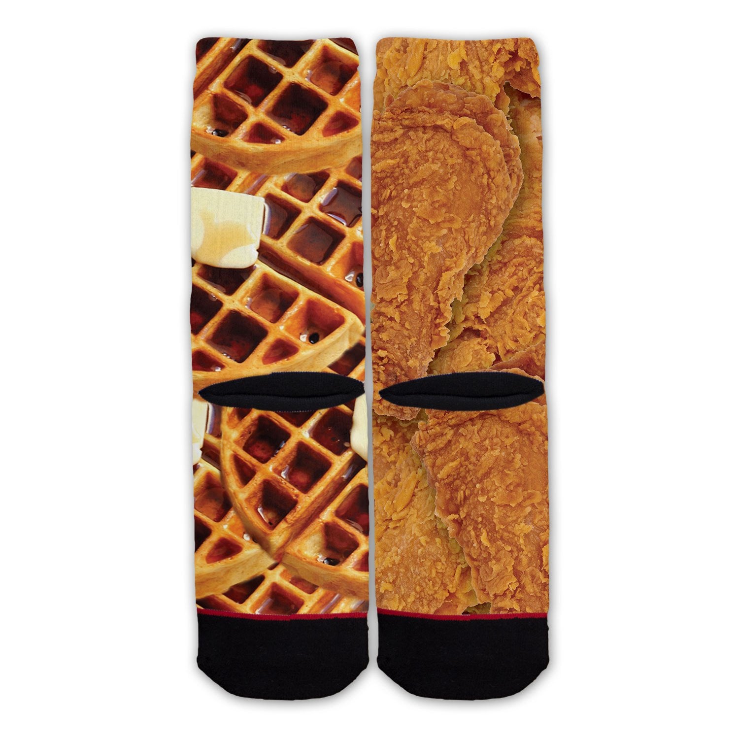 Function - Chicken And Waffles Fashion Socks Food Realistic Funny ...