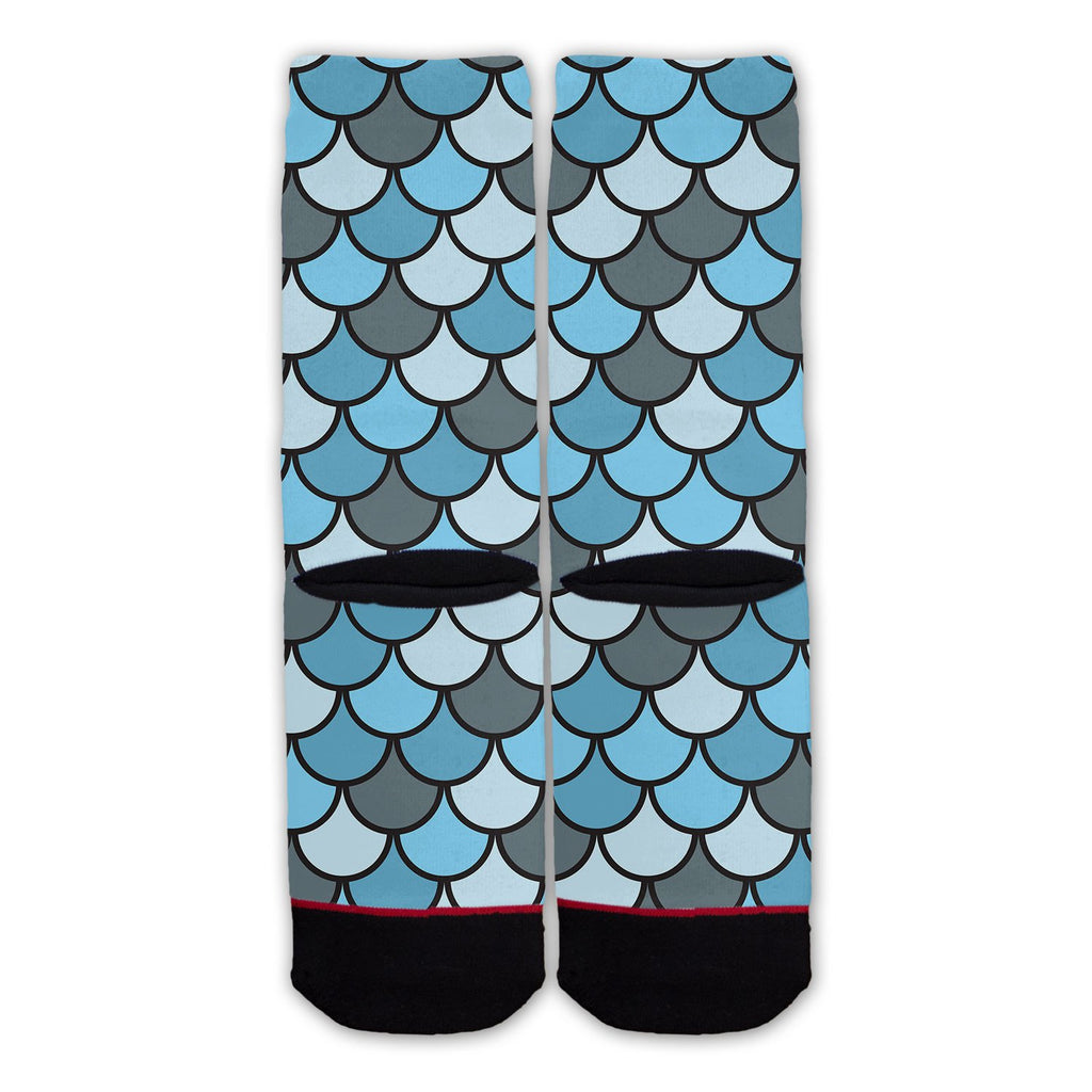 Function - Mermaid Scales Blue Fashion Socks – Function Socks