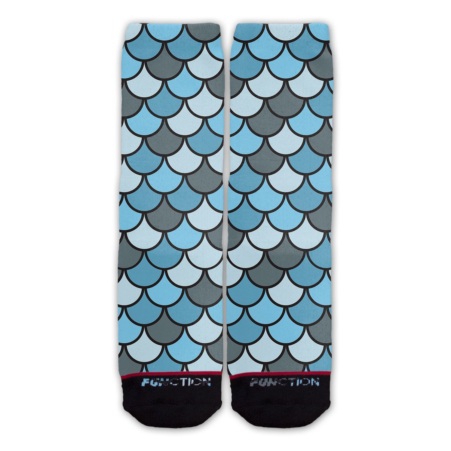 Function - Mermaid Scales Blue Fashion Socks – Function Socks