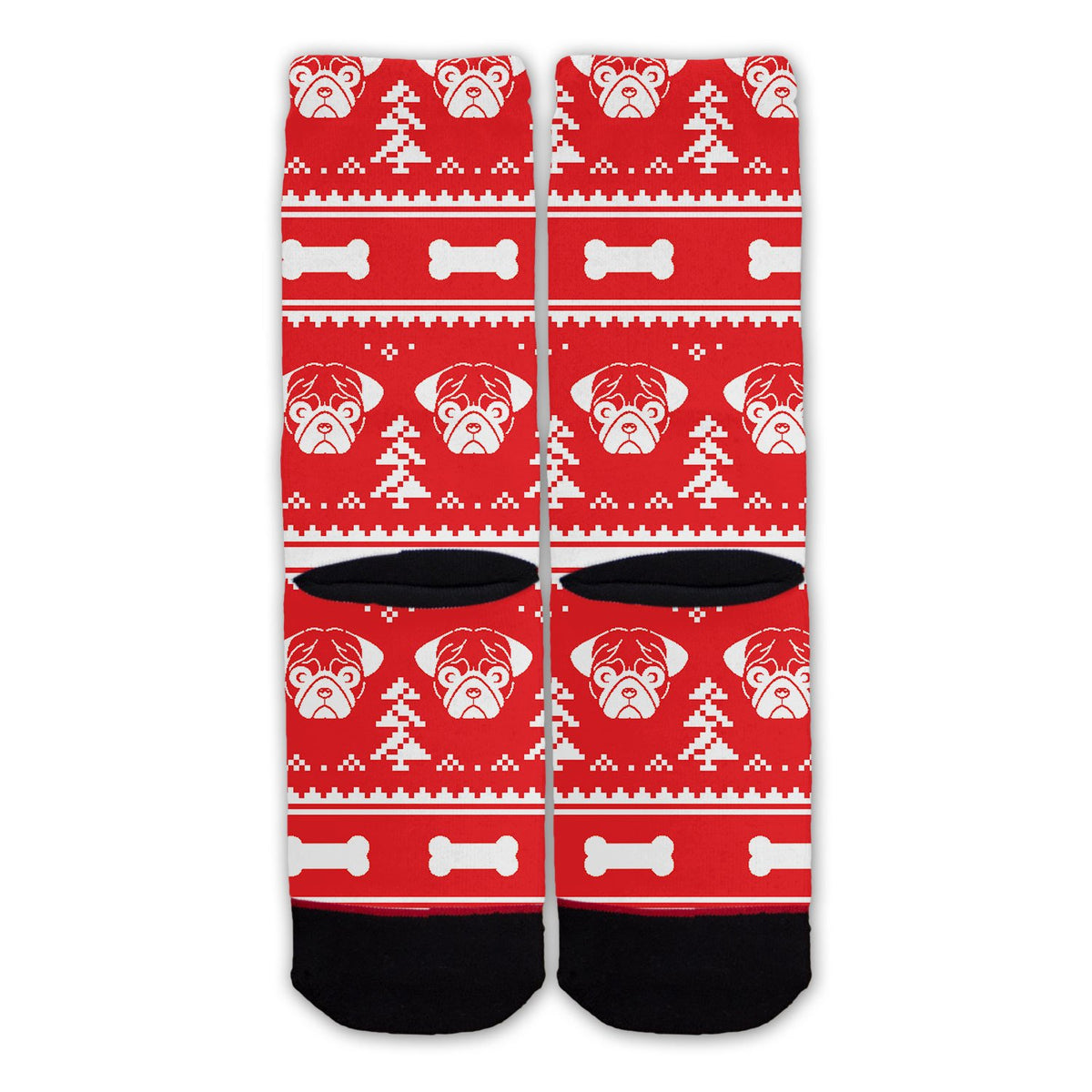 Function - Ugly Christmas 8 Bit Pug Socks – Function Socks