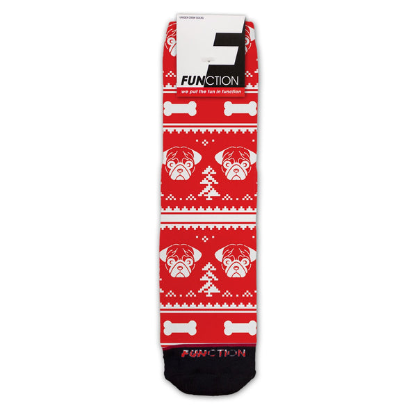 Function - Ugly Christmas 8 Bit Pug Socks – Function Socks