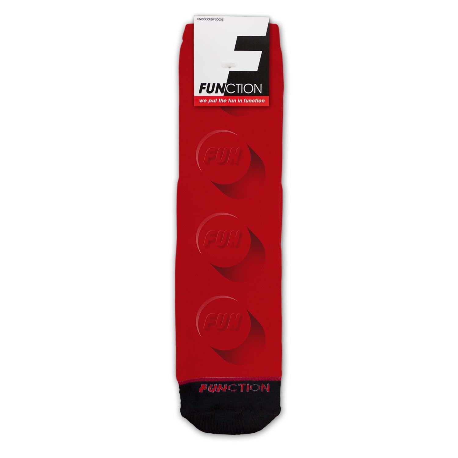 Function - Brick Toy Piece Red Fashion Socks – Function Socks