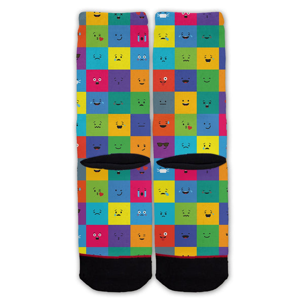 Function - Emoji Color Blocks Pattern Fashion Socks – Function Socks