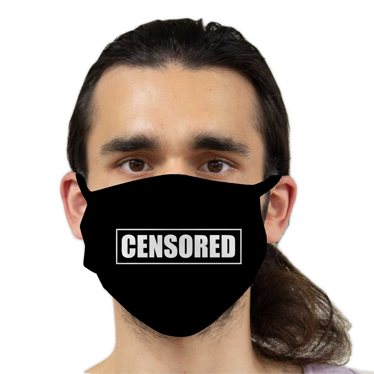Function - Black Censored Bar Face Mask Censor Pixelated Beep Swear ...