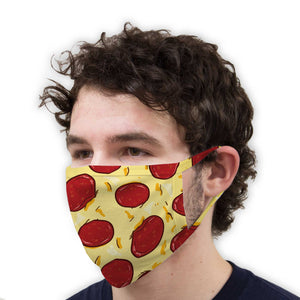 Function - Cartoon Pizza Face Mask Pepperoni Food Slice Breathable ...