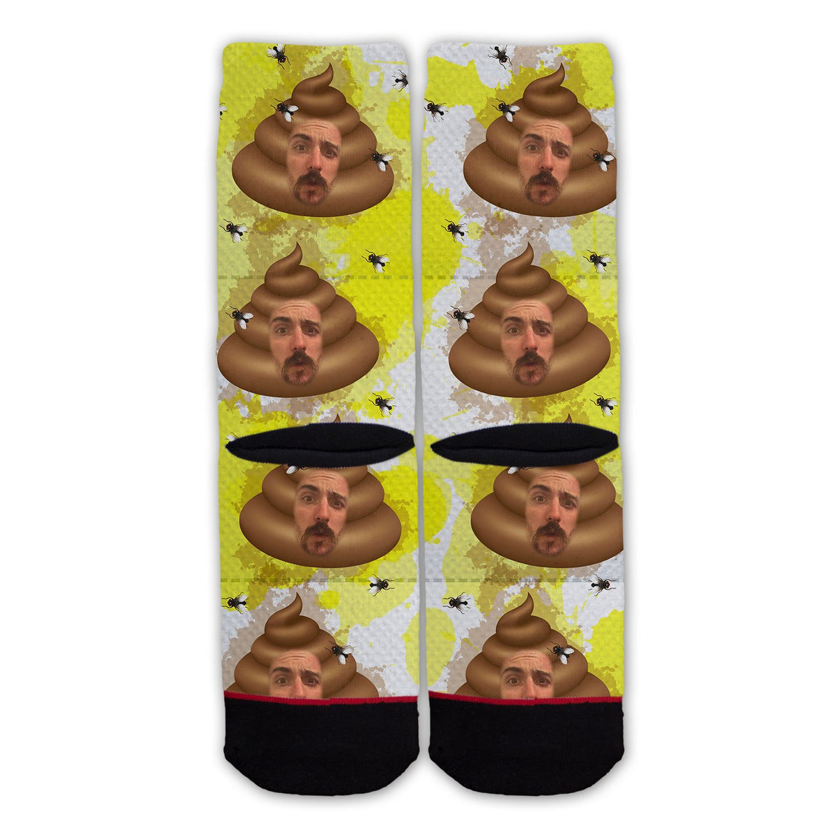 Function - Custom Face Poop Emoji and Toilet Paper Fashion Socks ...